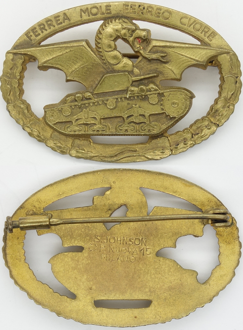 Italian Commander’s Tank Badge With Original Packet Of Issue ... Italian Commander’s Tank Badge With Original Packet Of Issue ...